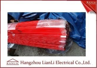 China Steel PVC Coated Electrical Conduit Pipe C/W Coupling &amp; Plastic Cap 3.05 Meters supplier